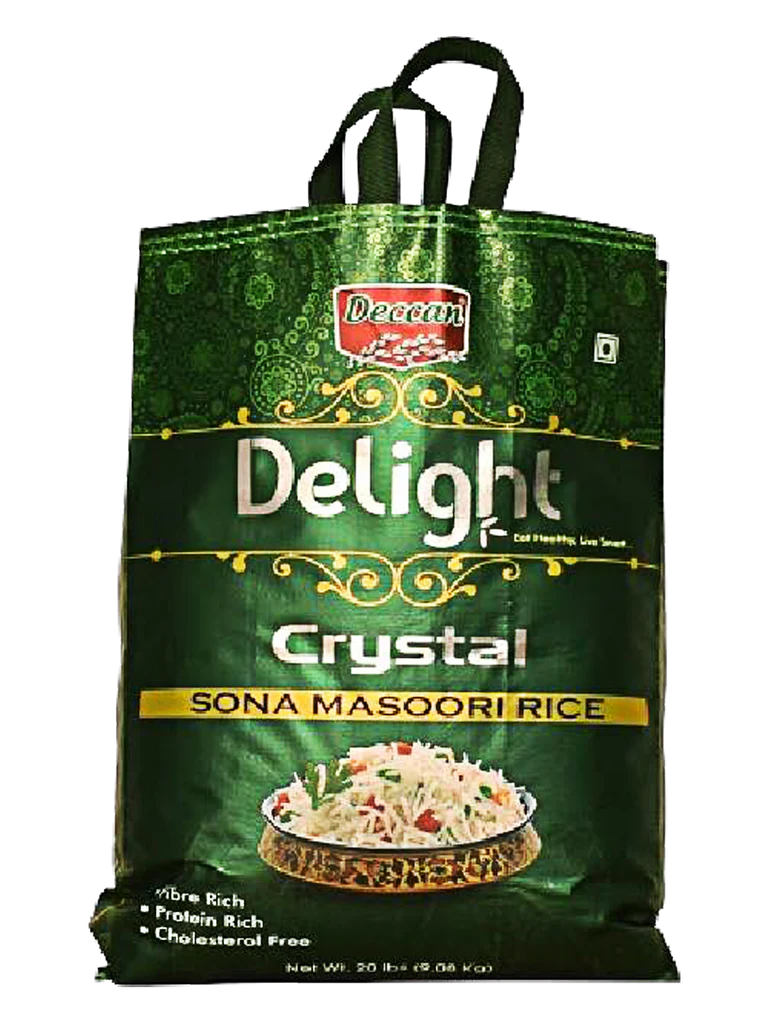 Delight Crystal Sona Masoori 20LB – Des Pardes International Market
